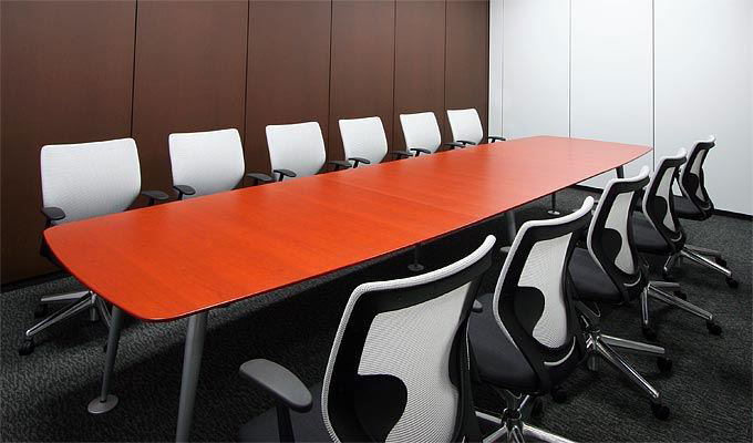 Keilhauer Simple Boardroom Chairs in Grey with Chrome Base