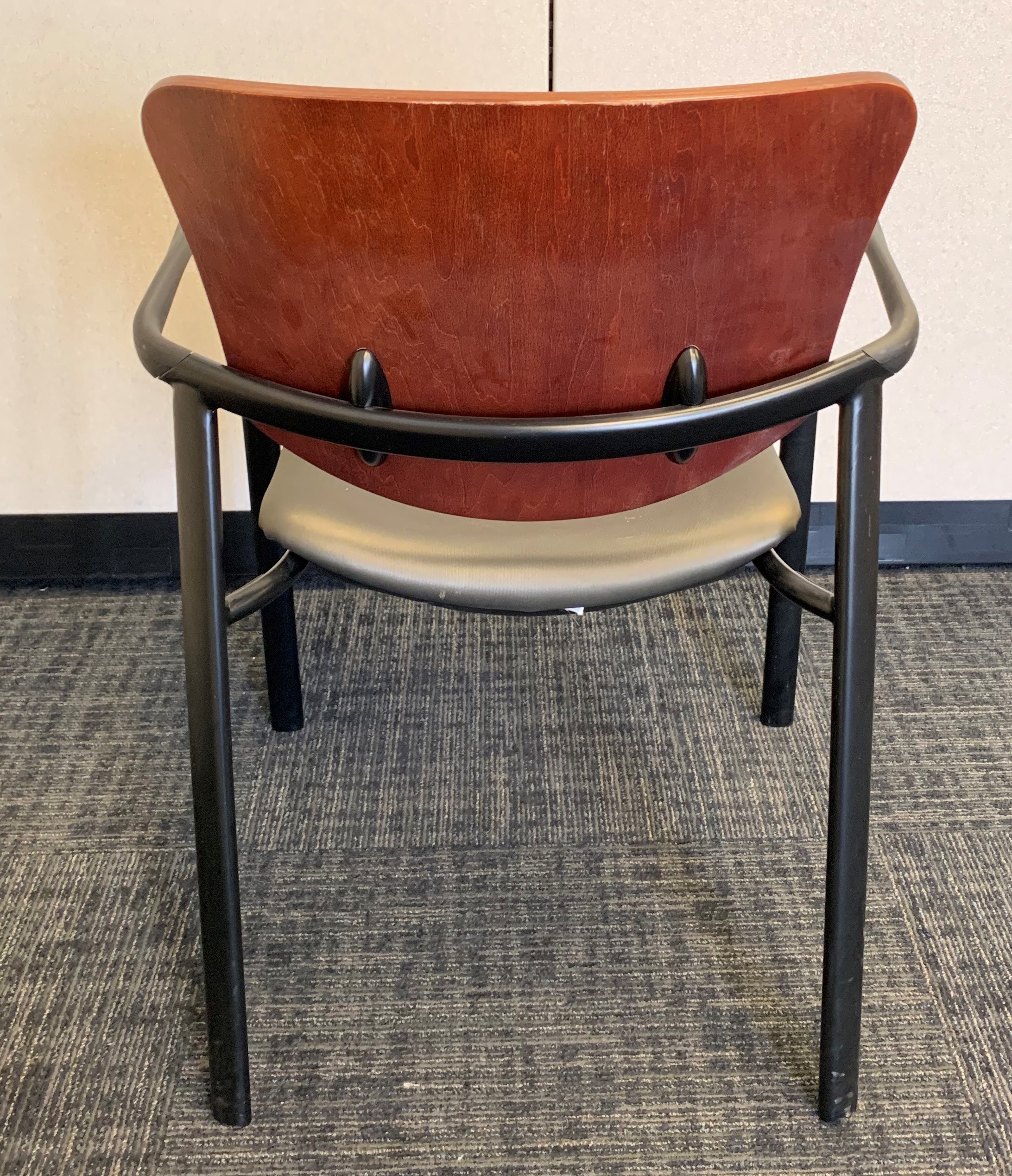 Haworth Improv Visitor Chair Black Frame with Wooden Back